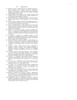 Transient Recovery Voltage Test Results of a 25 MVA Saturable-Core ...