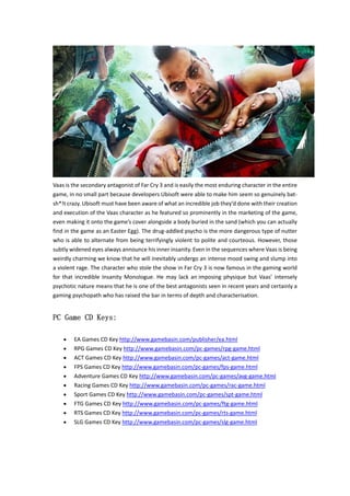 10 most deranged video game psychopaths www.gamebasin.com
