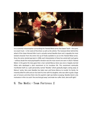 10 most deranged video game psychopaths www.gamebasin.com