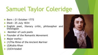 Comparison between The Rime of Ancient Mariner and Frankenstein | PPTX