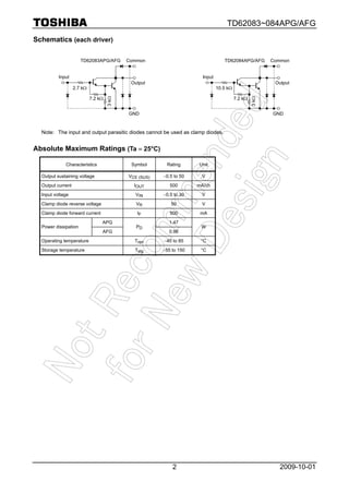 Original Gate Driver IC TD62083APG 62083APG 62083 DIP-18 New Toshiba | PDF