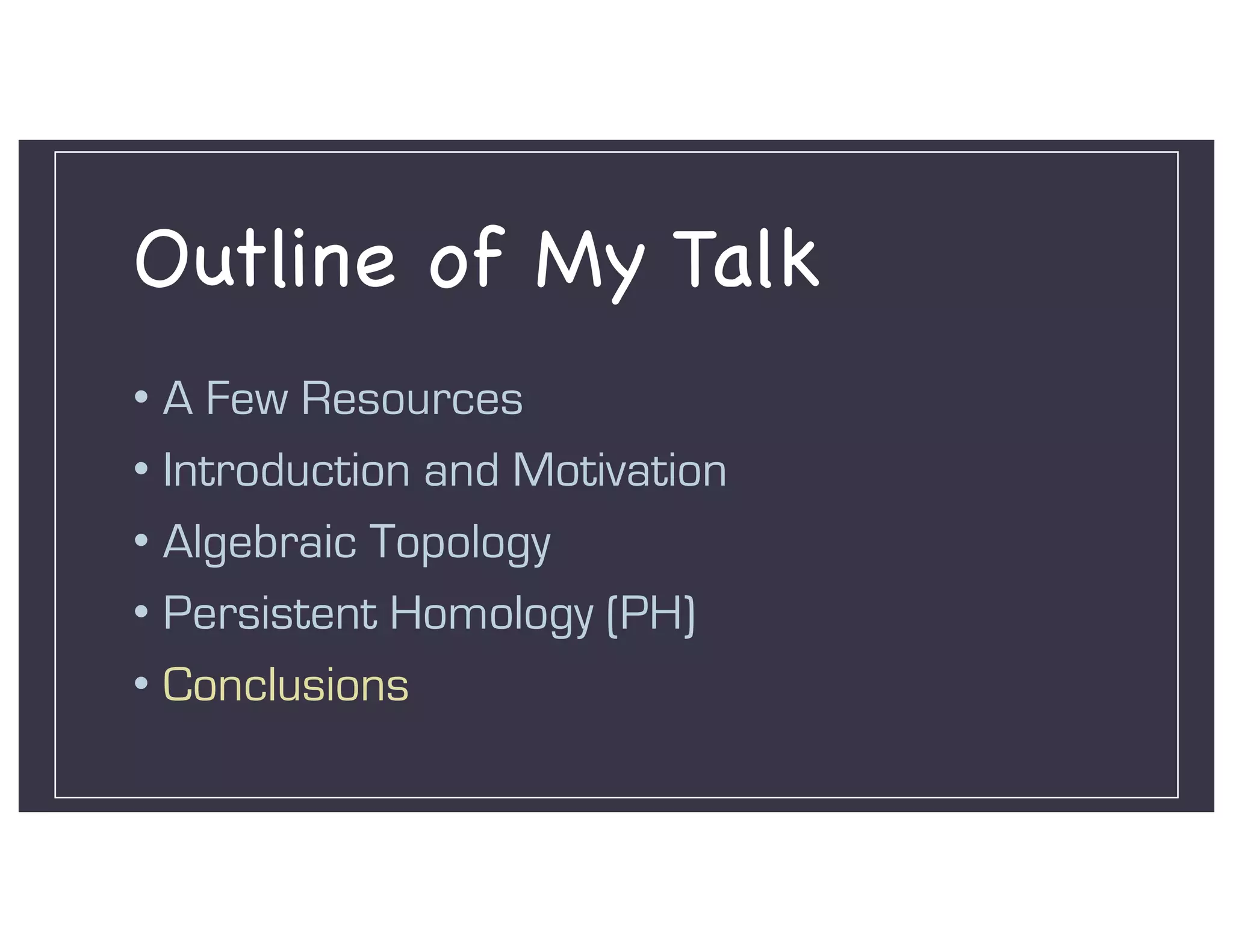 Introduction to Topological Data Analysis | PDF