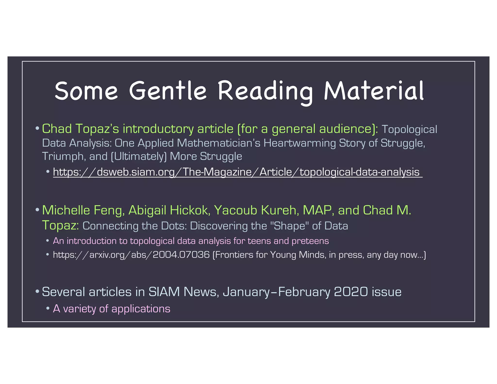 Introduction to Topological Data Analysis | PDF