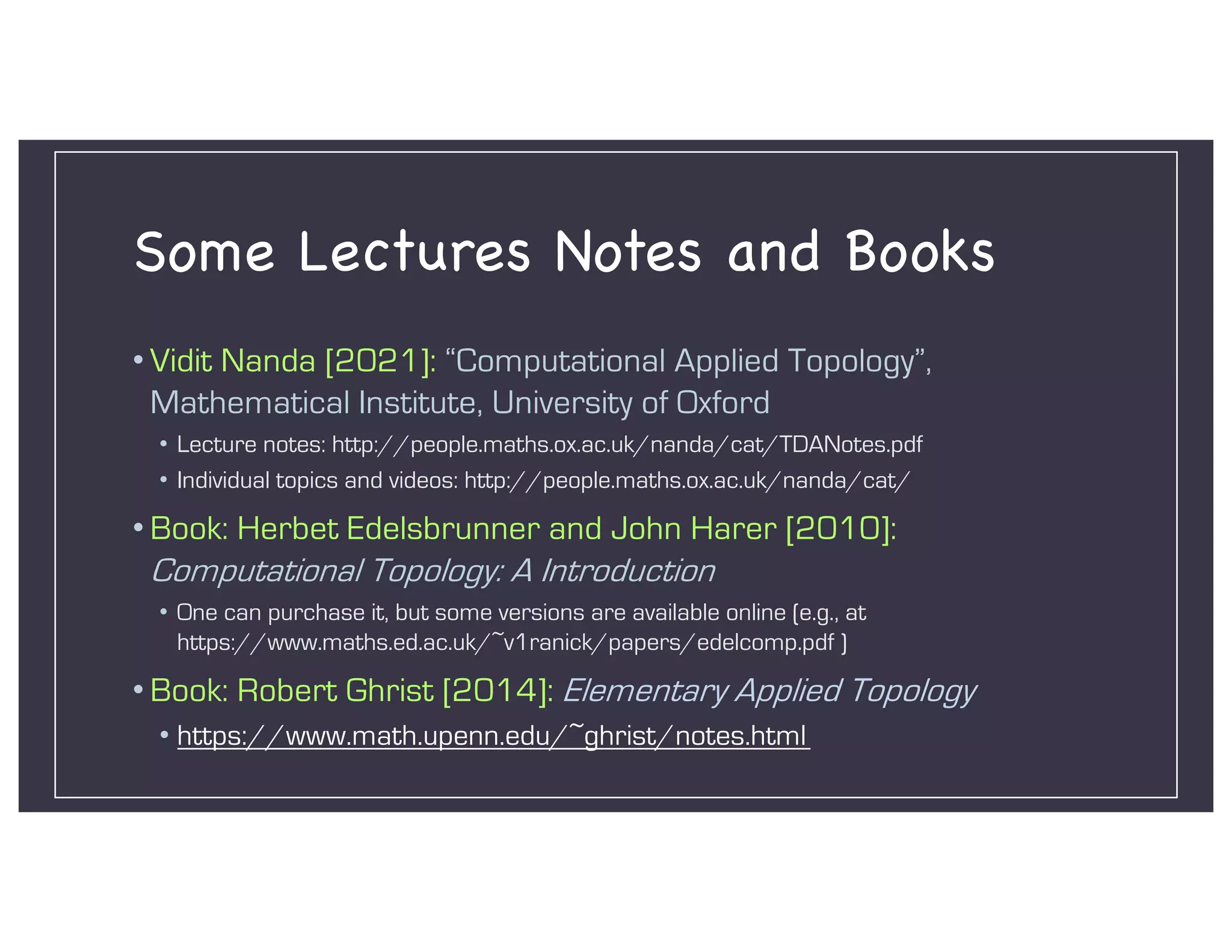 Introduction to Topological Data Analysis | PDF