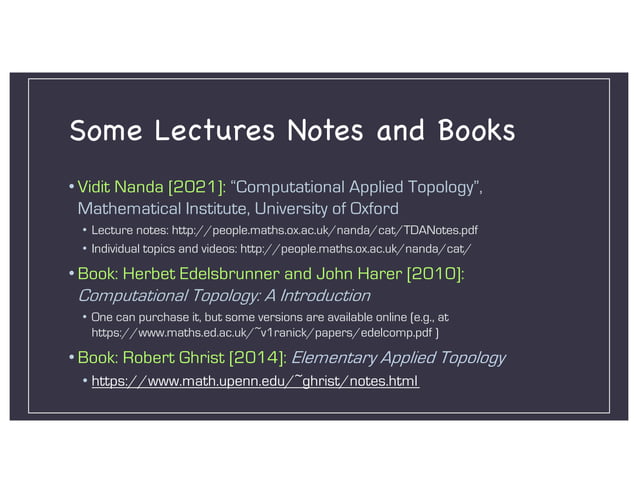 Introduction to Topological Data Analysis | PDF