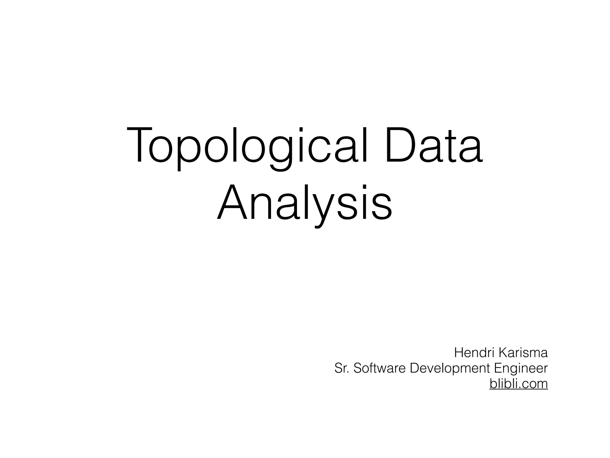 Introduction to Topological Data Analysis | PDF