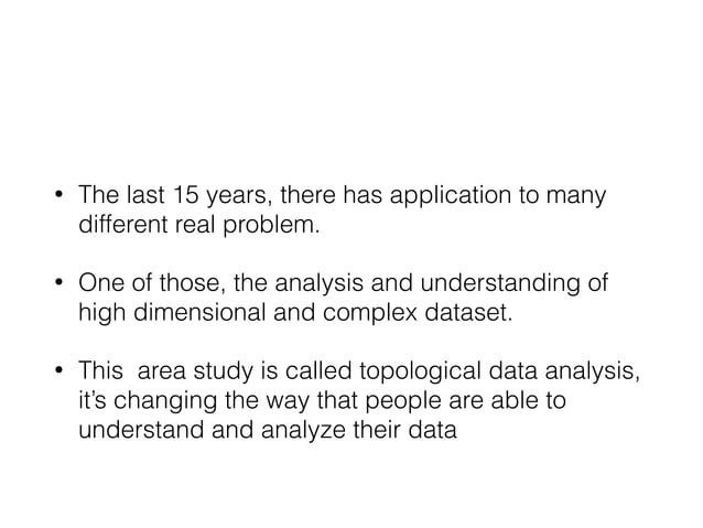 Introduction to Topological Data Analysis | PDF | Databases | Computer ...