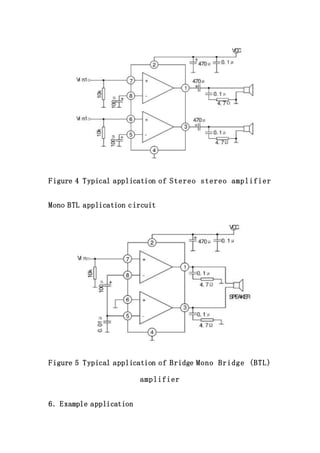 Tda2822 features, pin functions and application circuits | DOCX