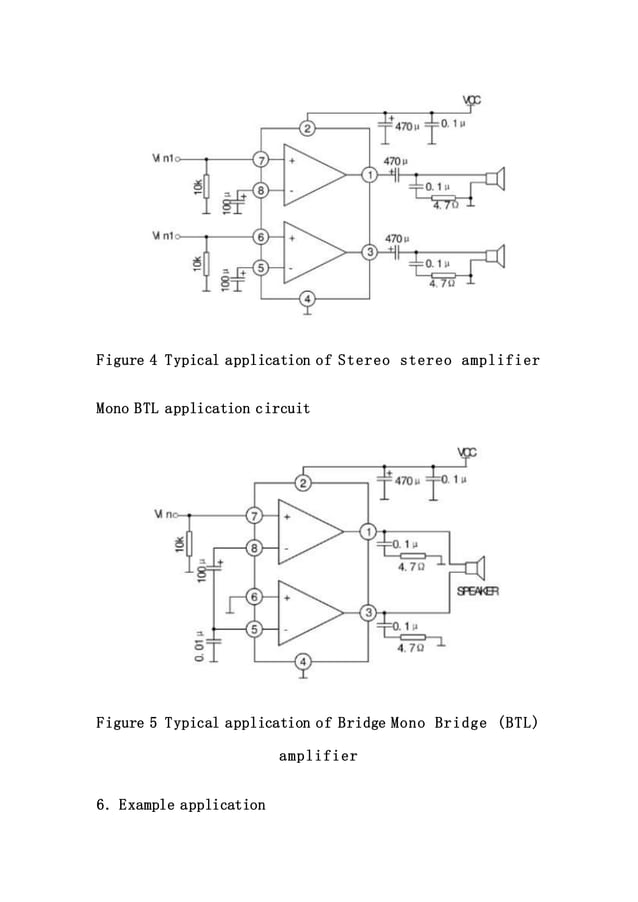 Tda2822 features, pin functions and application circuits | DOCX | Digital Audio | Computer ...