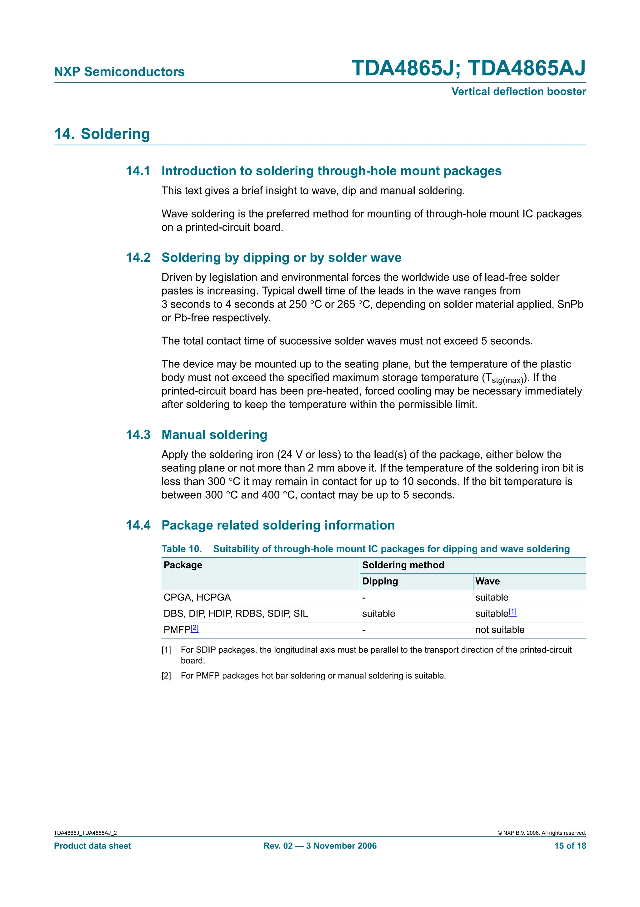 TDA4865J integrated circuit control of vertical deflection circuits in ...