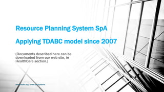 TDABC model in Health Care Systems | PDF
