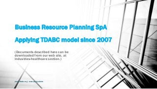 TDABC model in Health Care Systems | PDF