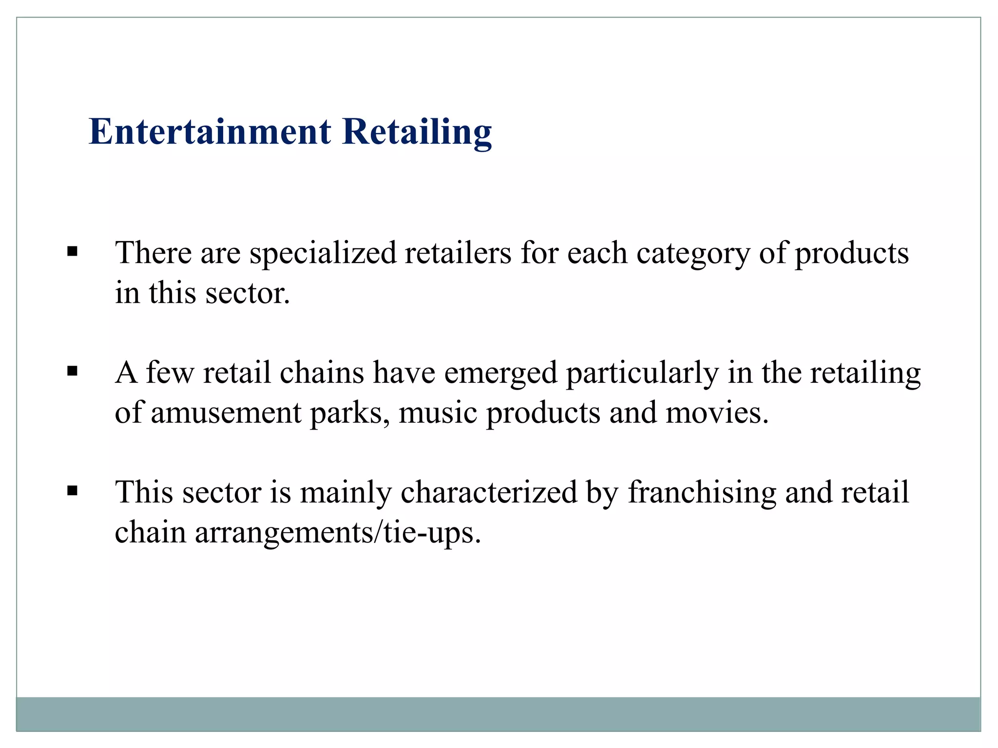 Key Sectors of Indian Retail and FDI in Indian Retail | PPTX