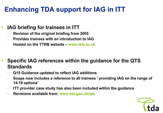 TDA Guidance | PPT