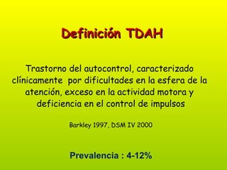 Tdah: Definición, Causas y Dificultades | PPT