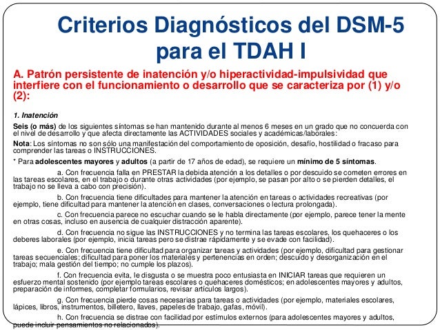 TDAH DSM-5