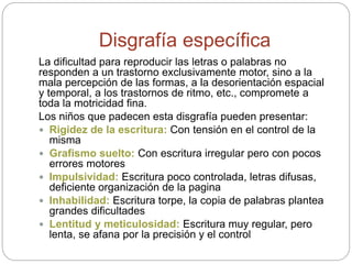 TDAH y aprendizaje. Disgrafias. | PPTX