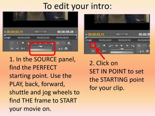 Tda importing and editing in premiere | PPT