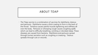 Tdap vaccine clinical research study (age 65 | PPTX