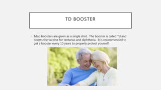 Tdap vaccine clinical research study (age 65 | PPTX