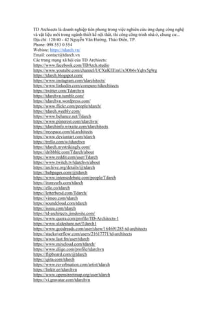 TD Archiects.docx