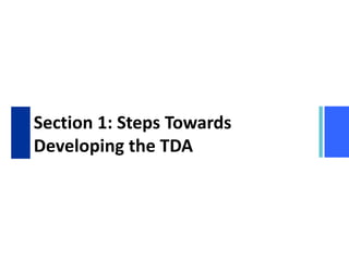 TDA/SAP Methodology Training Course Module 2 Section 1 | PPTX ...