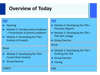 TDA/SAP Methodology Training Course Module 2 Section 5 | PPT