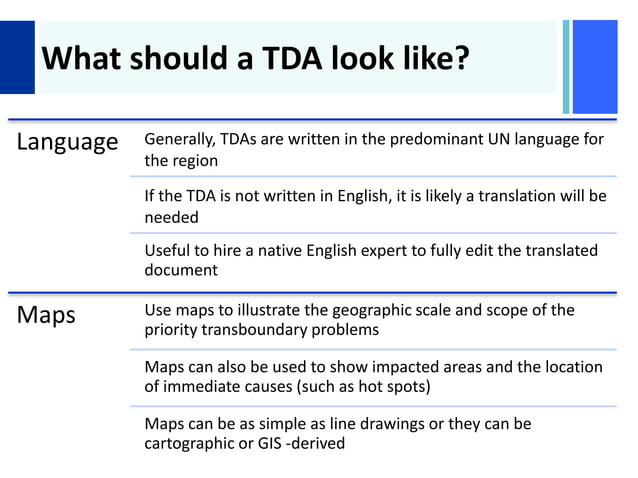 TDA/SAP Methodology Training Course Module 2 Section 9 | PPTX