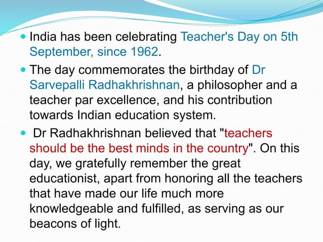 Teachers' day Presentation | PPTX