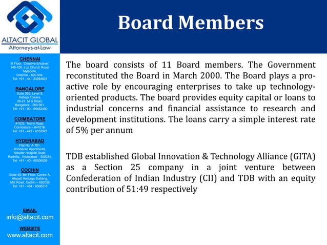 Technology Development Board | PPT