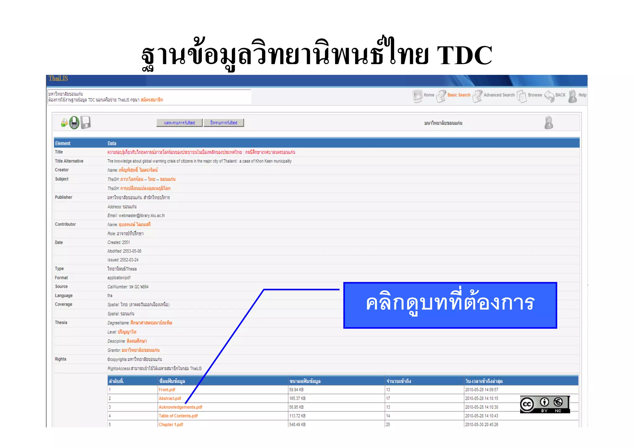 Thai Digital Collection Database | PPT