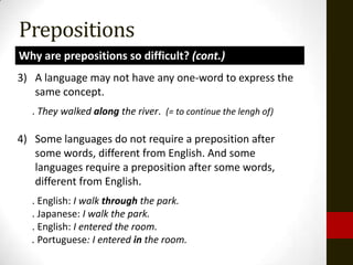 TDC 1 - Prepositions | PPTX | Travel Preparation and Advice | Travel