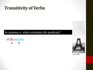 TDC 1 - Transitivity of Verbs | PPT