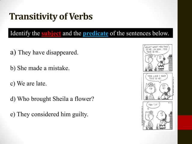 TDC 1 - Transitivity of Verbs | PPT