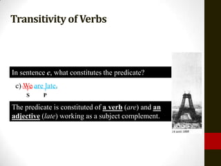 Tdc1 transitivity of verbs | PPTX