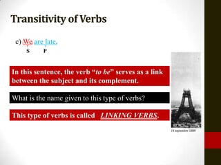 Tdc1 transitivity of verbs | PPTX