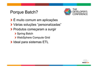 Batch Processing - Processamento em Lotes no Mundo Corporativo | PDF