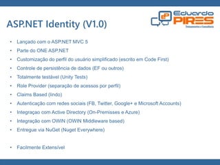 ASP.NET Identity - O Novo componente de Membership do ASP.NET