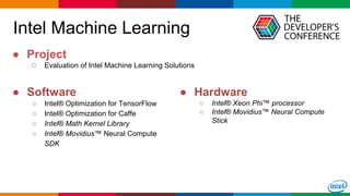 TDC2018FLN | Trilha Machine Learning - Intel movidius: Neural Compute Stick | PPTX