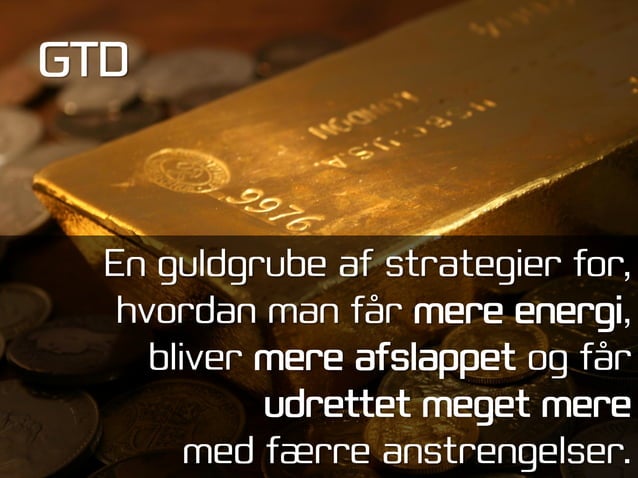 GTD undervisningsmaterialer | PPT