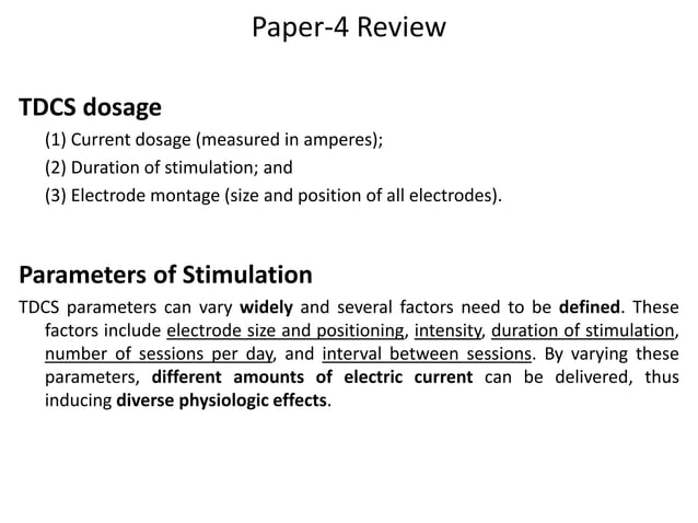tDCS in stroke rehabilitation | PPT | Free Download