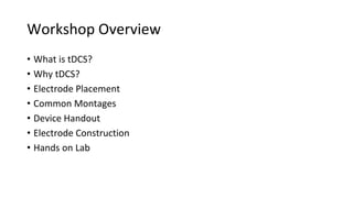 tDCS Workshop - DEFCON 27 BHV | PPTX | Brain and Nervous System Disorders | Diseases and Conditions