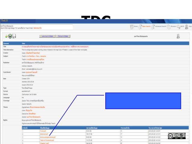 Tdc thai thesis | PPTX