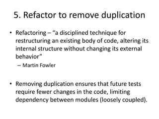 A Brief Introduction to Test-Driven Development | PPT