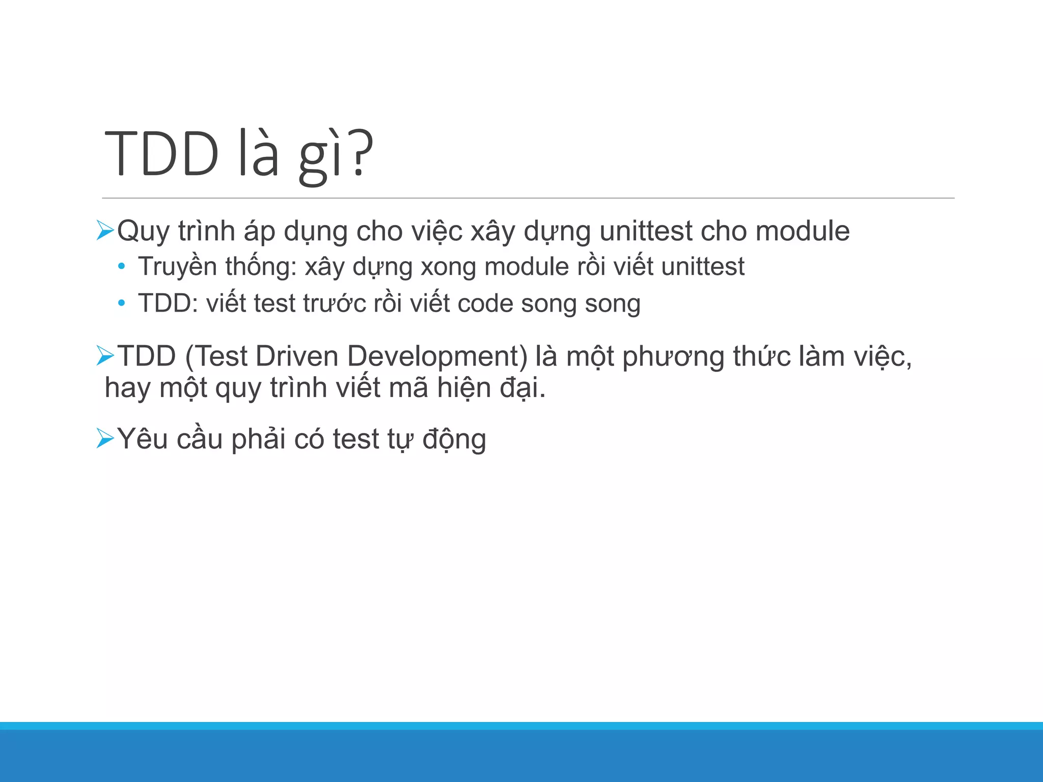 TDD (Test Driven Development) | PPT