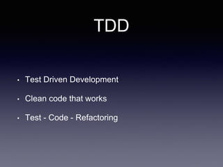 TDD, 뭐시 중헌디 | PPTX