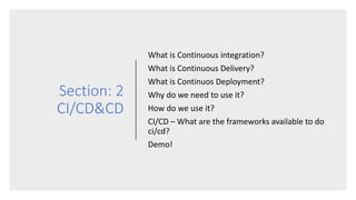 Test Driven Development & CI/CD | PPT