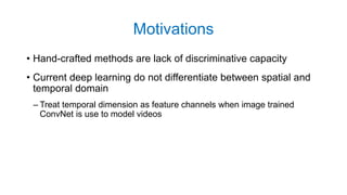 Reading group - Week 2 - Trajectory Pooled Deep-Convolutional Descriptors (TDD) | PPT