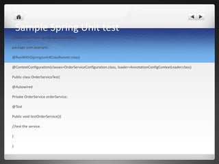 TDD-UnitTestingSpring-CodeCov | PPT