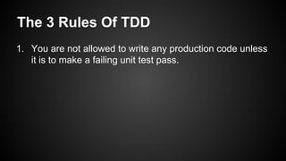 TDD - survival guide | PPT